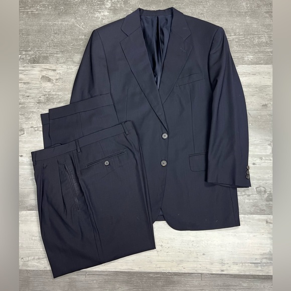 Ermenegildo Zegna | Suits & Blazers | Ermenegildo Zegna Navy Blue Suit ...